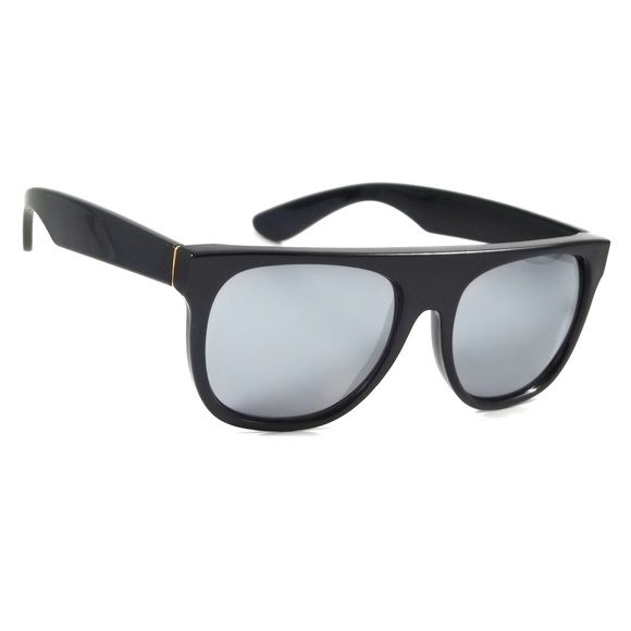 Cool Fashion | Accessories | Retro Flat Top Sunglasses Cleo Mirror Lens ...